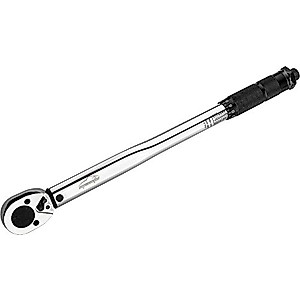 EPAuto 1/2-inch Drive Click Torque Wrench + 1/2-Inch Drive by 24" Length Breaker Bar