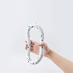 QBIYA Dog Toy Fly Ring, Dog Chew Toys, Dog Ring Toy, Tug of War Dog Toy, Dog Training Ring Fitness Tool, Fun Dog Toys, Interactive Travel Pet Toys, for Small/Medium Dog Training Ring