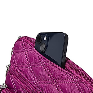 Baggallini Womens Modern Pocket Crossbody cross body handbags, Orchid Quilt, One Size US
