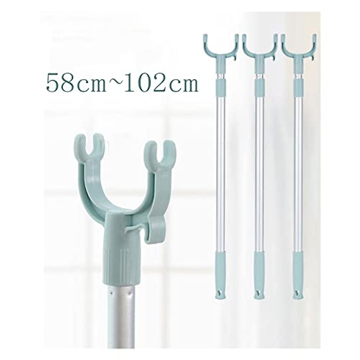 FIDEMM Balcony Fork Pole The Hangers for Clothes Pole Retractable Pole Drying Pole Fork Dress Stick Space Saving Clothing Rack