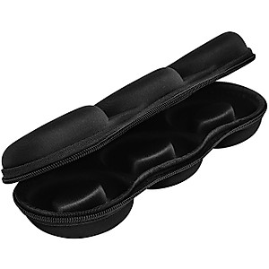 WATCHPOD Triple Watch Travel Case Storage Organizer For 3 Watches | Tough Portable Protection w/Zipper Fits All Wristwatches & Smart Watches Up To 50mm (Black)