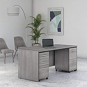 Bush Business Furniture Studio C Desk, Platinum Gray
