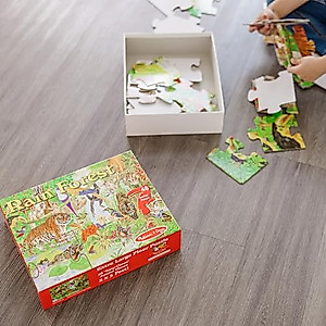 Melissa & Doug Rainforest Floor Puzzle (48 pcs, 2 x 3 feet) - FSC Certified