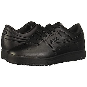 Fila womens Work Health Care Professional Shoe, Black/Black/Black, 8.5 US