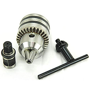 HD Mag Drill Chuck 5/8" & THREADED Weldon Shank 3/4" Adapter for Magnetic Drill - Heavy Duty by BLUEROCK Tools