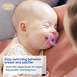 MAM Comfort Baby Pacifier, 100% Lightweight Silicone, Sterilizer Case, 0-3 Months (Pack of 2)