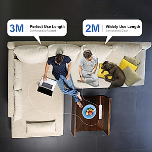 Hzevn Genuine 100w Extra Long USB C to USB C Cable for Apple MacBook Pro/Air Charger,6Ft+10 Ft 20v 5a Supper Fast USB c Charging Cable for iPhone 16/15 Pro Max iPad Pro 12.9 11 inch (MFi Certified)