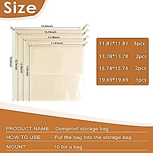 Dust Bags for Handbags Clear Handbag Storage Organizer Purse Organizer Bag for Closet Dust Cover Organizer Bags