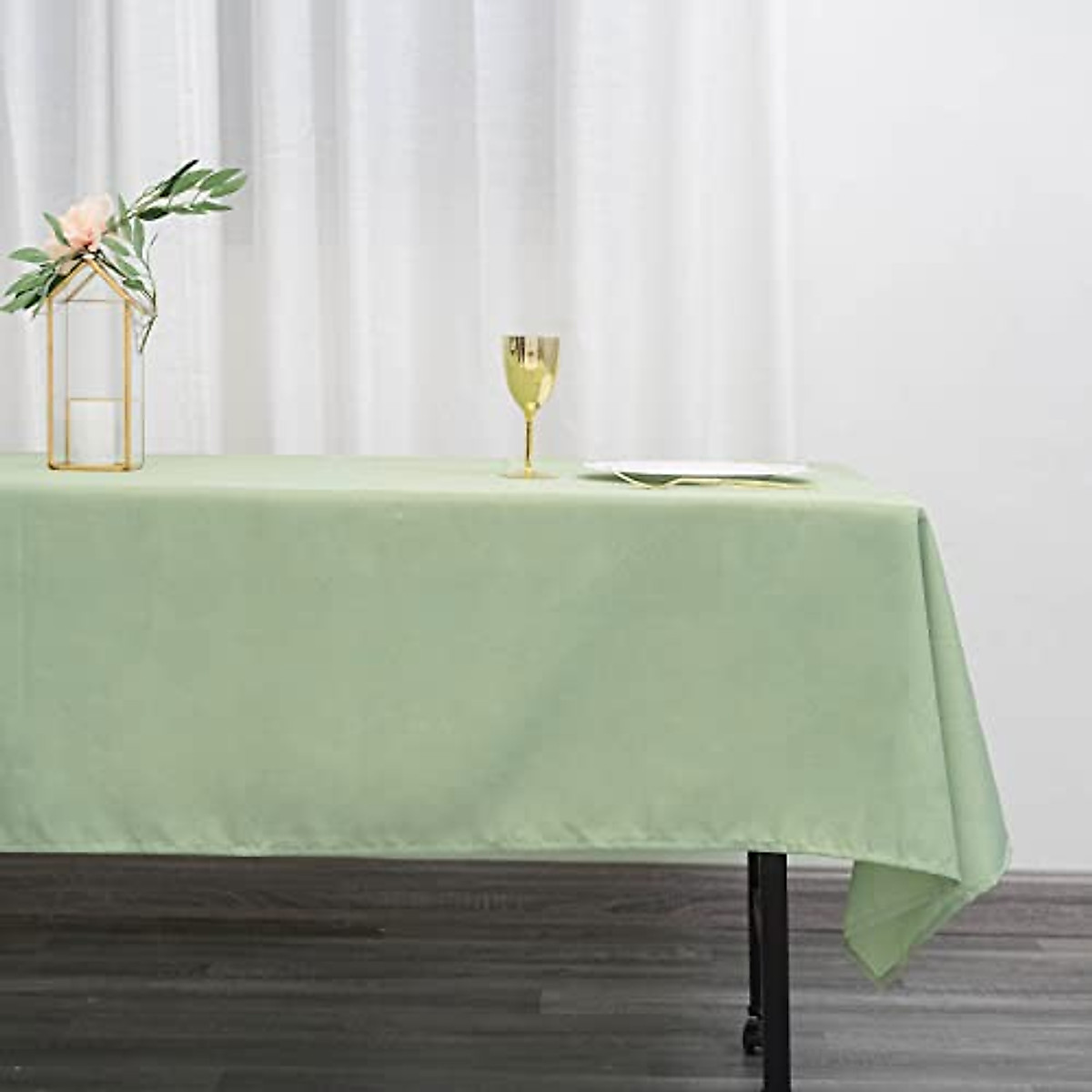 Efavormart 60x102 SAGE Wholesale Linens Rectangle Polyester Tablecloths Banquet Table Linen Wedding Party Restaurant Tablecloth