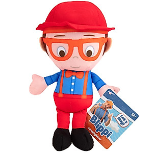 Blippi 7" Fireman, Construction Worker, & Original Character Plush Figures 3-Pack - Officially Licensed - Quality & Soft Collectible Toy - Great Gift for Kids, Boys & Girls - Set of 3
