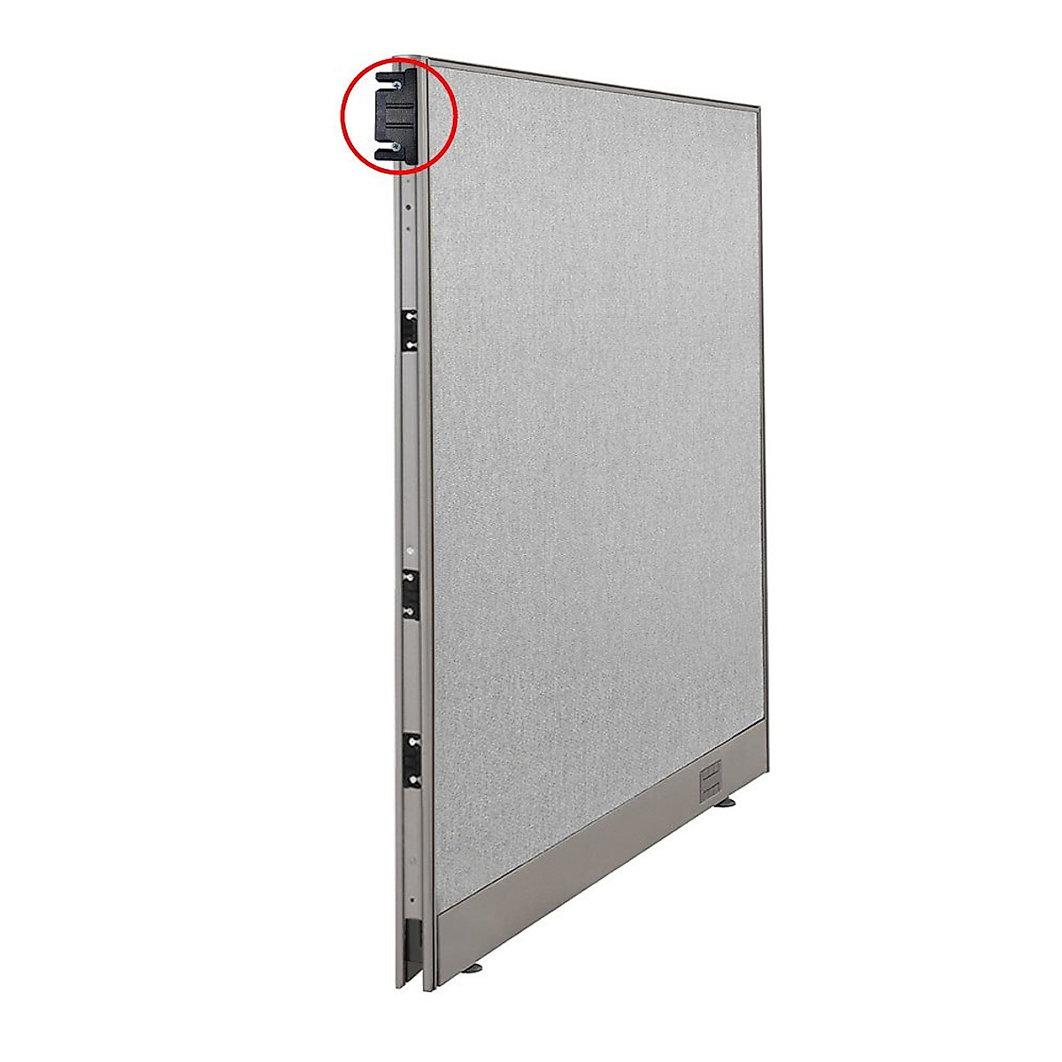 GOF Single Office Partition, Large Fabric Room Divider Panel, Custom Built Workstation 24" W x 72" H