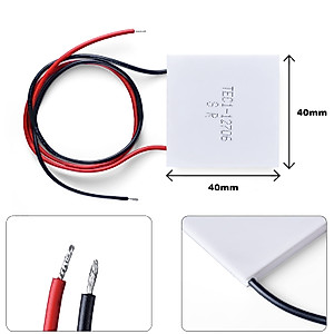 2 Packs TEC1-12706 semiconductor Refrigeration thermoelectric Generator Peltier Cooler Module Kit 40x40x3.7mm(with Thermal Paste>3.17M/K 5g)