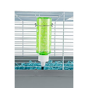 Lixit Critter Bright Water Bottles for Hamsters, Rabbits, Chinchillas, Ferrets, Guinea Pigs and Other Small Animals (4 Ounce, Assorted Colors Pack of 1)