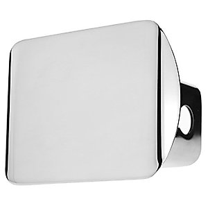 LFPartS Polished Stainless Steel Blank Trailer Metal Hitch Tube Cover Fits 2" Receivers (Chrome)