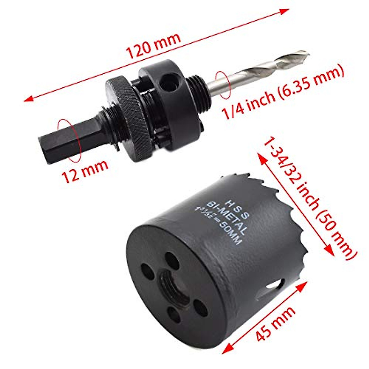 2 Inch Desk Grommet and Hole Saw Kit, OZXNO 5-Pack 50mm Flexible Desk Wire Cord Hole Cover with Matching Holesaw Drill Bits for Cable Organizer Wiring Management and Protection