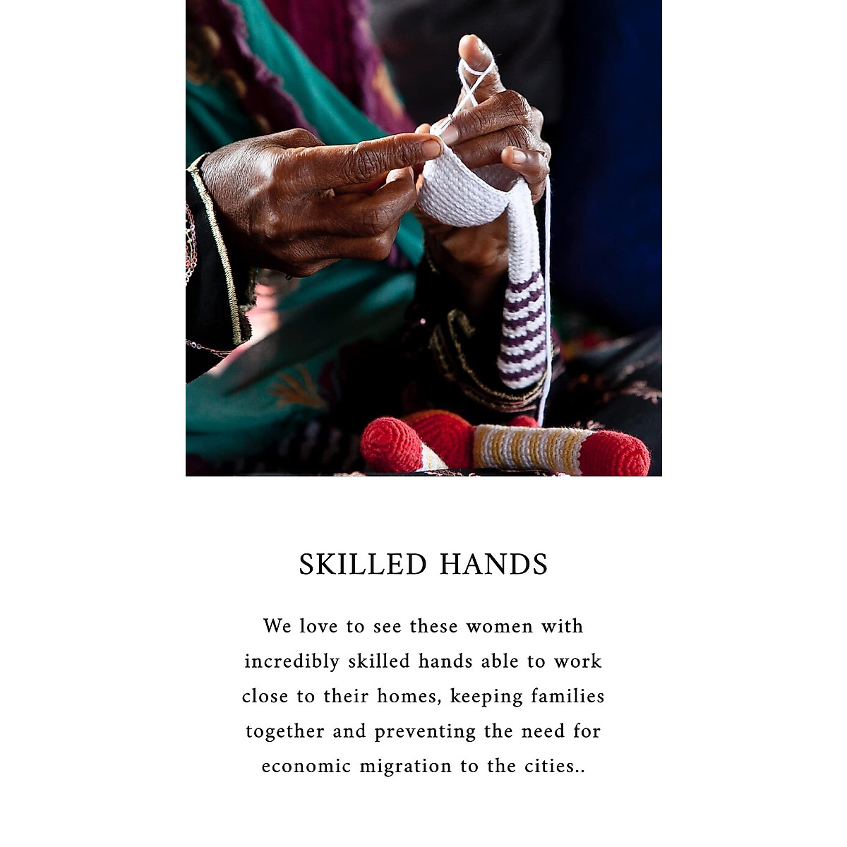 Pebble Fair Trade Handmade Crochet Cotton Friendly Beetroot Baby Rattle, 4.75-inch Length