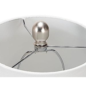 Nourison 18" Blue Coastal Starfish Engraved Ceramic Beachy Table Lamp for Bedroom, Living Room