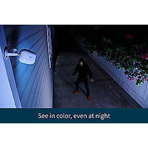 Arlo Essential Spotlight Camera - 3 Pack - Wireless Security, 1080p Video, Color Night Vision, 2 Way Audio, Wire-Free, Direct to WiFi No Hub Needed, Works with Alexa, White - VMC2330