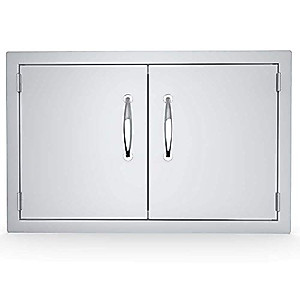 SUNSTONE A-DD33 33' Double Door Flush Mount, 33x21x1.625, Stainless Steel
