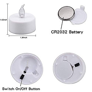 Battery tealights ,12 Pack Realistic and Bright Flickering Last 200 hours Longer Battery Operated Flameless LED Tea Lights candles for Holiday, Weddings, Birthdays,Halloween,Christmas(Warm Yellow)