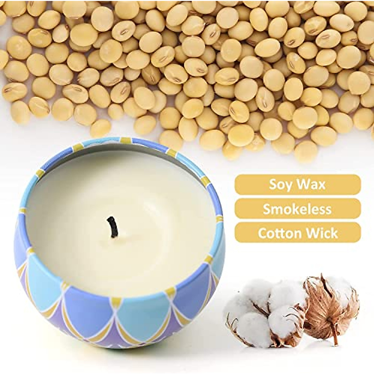 LA BELLEFÉE Scented Candles Gifts Set 8 Pack, Candles for Home Scented Soy Wax Candles Gifts for Women Wife, Aromatherapy Candle Set for Mothers Day, Birthday, Valentines Day Gifts Decoration