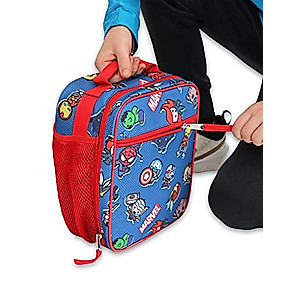 Marvel Kawaii Boys Girls Soft Insulated School Lunch Box (One Size, Multi)