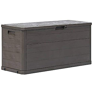 BIGBARLEY Deck Box ,Outdoor Storage Box for Patio Cushion, Pillows, Pool Toy, Garden Tool and Hose Storage,Patio Storage Box 74 gal Brown