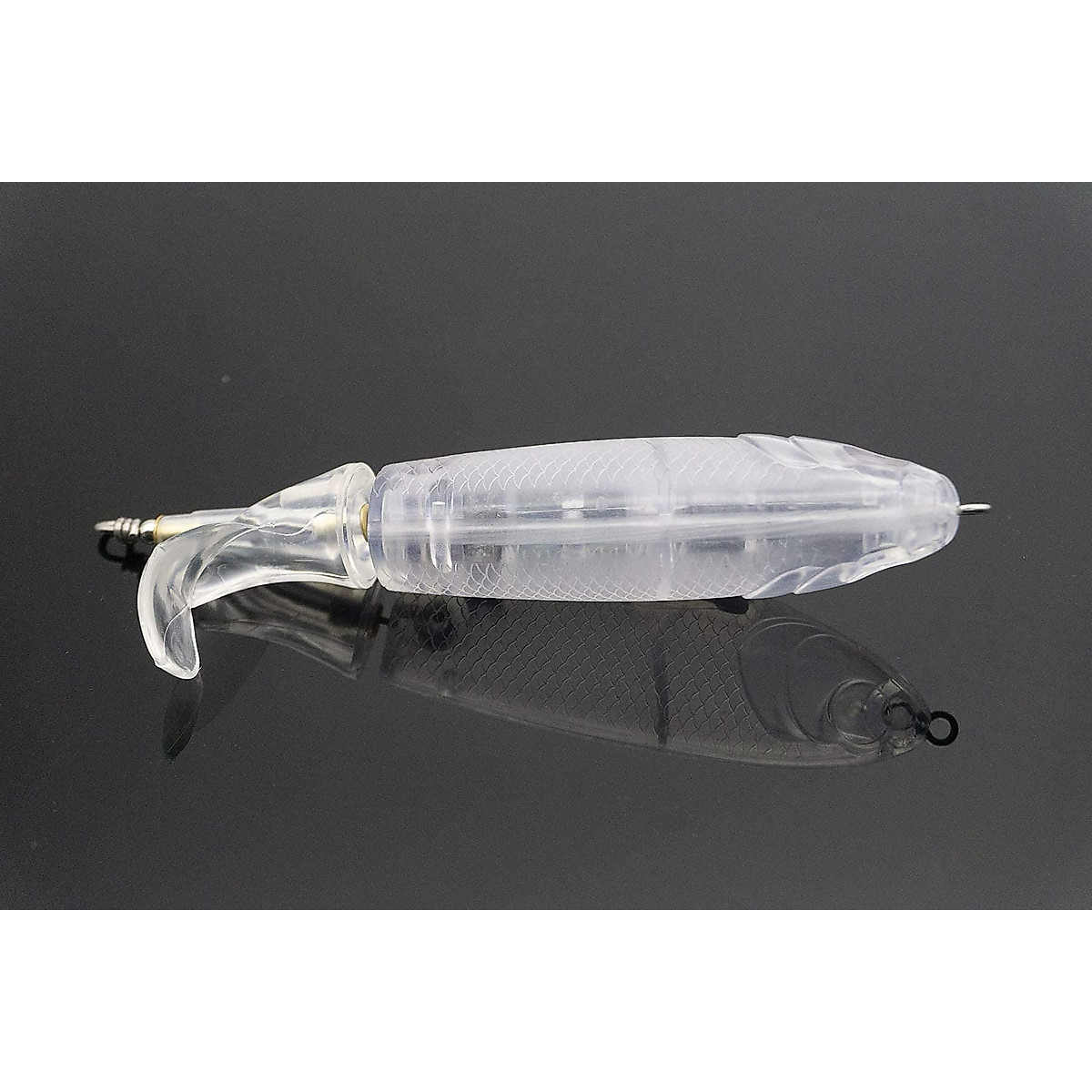 Free Eye 5pcs Unpainted Plopper Bait Fishing unpainted Lure Body 105mm 14.57g Clear Hard Blank Lures PL2