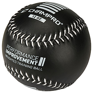 Champro Training Softball, Package (Black, 12-Inch/12-Ounce)
