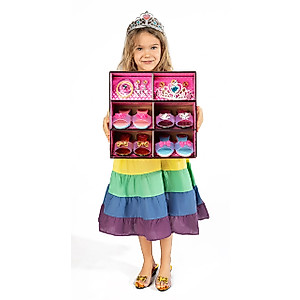 fash n kolor Princess Dress Up Pretend Play Shoes set, Jewelry Boutique, Fashion Princess Toys Accessories for Little Girls Dress Up Costumes for play gift set, For ages 3,4,5,6 Years Old and up