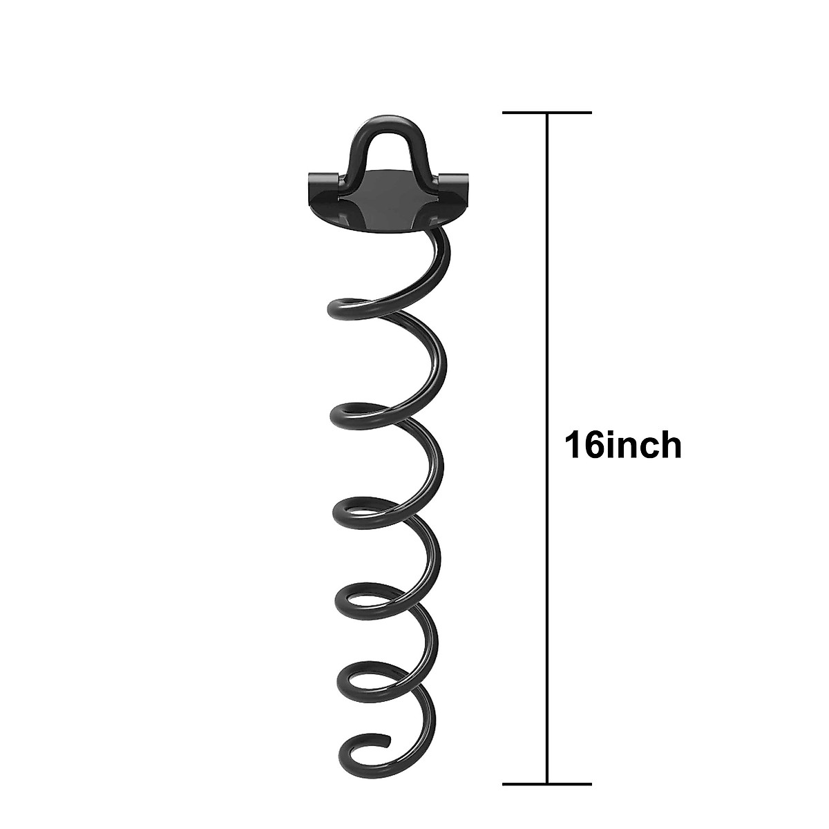 ABCCANOPY 16" Spiral Ground Anchor with Dog Tie Out for Trampoline Anchor