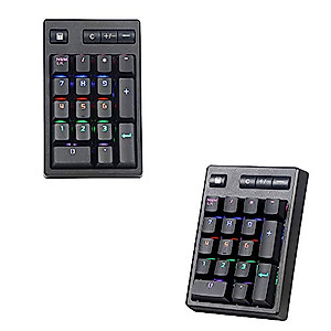 DeLUX KM12 Programmable Wired Mechanical Keyboard and Numeric Keypad Combo