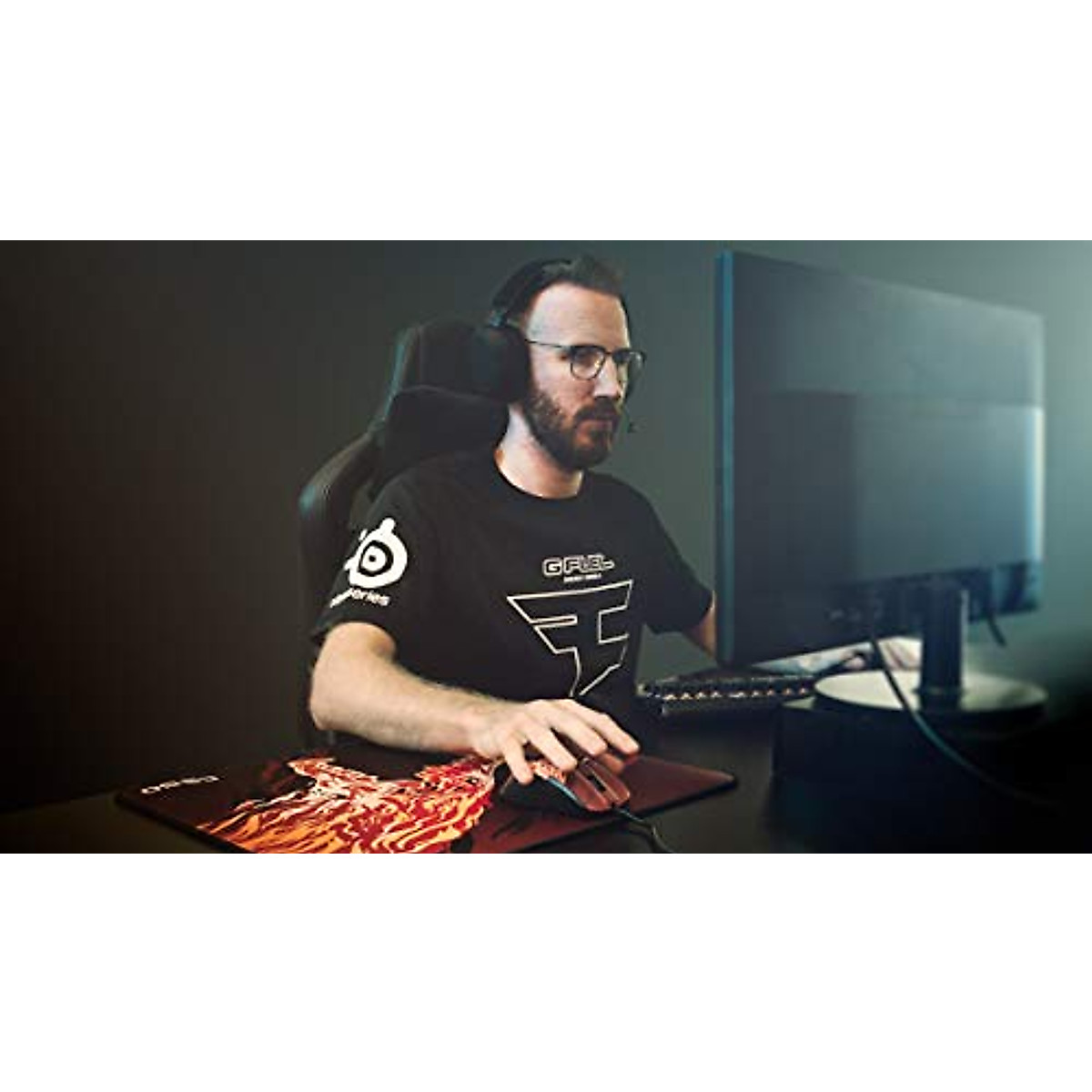 SteelSeries Rival 310 CS:GO Howl Edition Gaming Mouse - 12,000 CPI TrueMove3 Optical Sensor - Split-Trigger Buttons - RGB Lighting