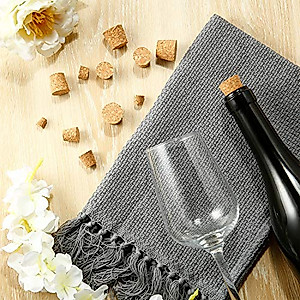 100 Pack Cork Stoppers Wine Bottle Cork Stoppers Wooden Tapered Cork Plugs Replacement Assorted Corks for Wine Beer Bottle Crafts, 10 Sizes