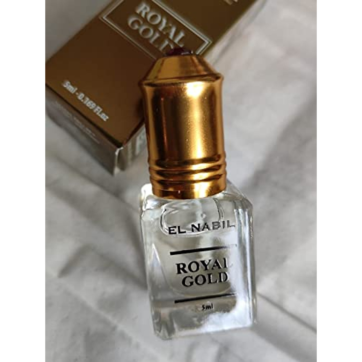 El nabil royal gold arabian perfume oil | royal oil | fragrance perfume oil | perfume oils for women and men | vanilla perfume oil | 0.17 Fl Oz (ROYAL GOLD)