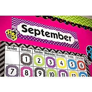 Teacher Created Resources 5544 Chevrons and Dots Monthly Headliners