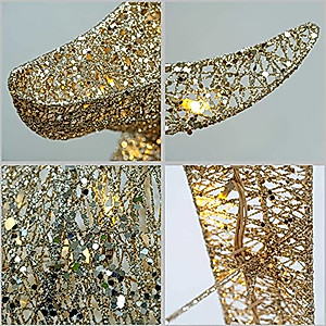 YULETIME 3-Piece Pre-lit 3D Christmas Reindeer Family, Lighted Glitter Christmas Deer Family Holiday Decoration with 210 Warm White LED Lights (3D Family)