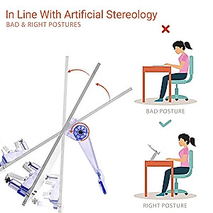 Acrylic Laptop Stand for Desk, Book Stand, Clear Laptop Riser Adjustable Height, Foldable Portable Adjustable Laptop Stand Compatible with MacBook Pro Other Notebooks