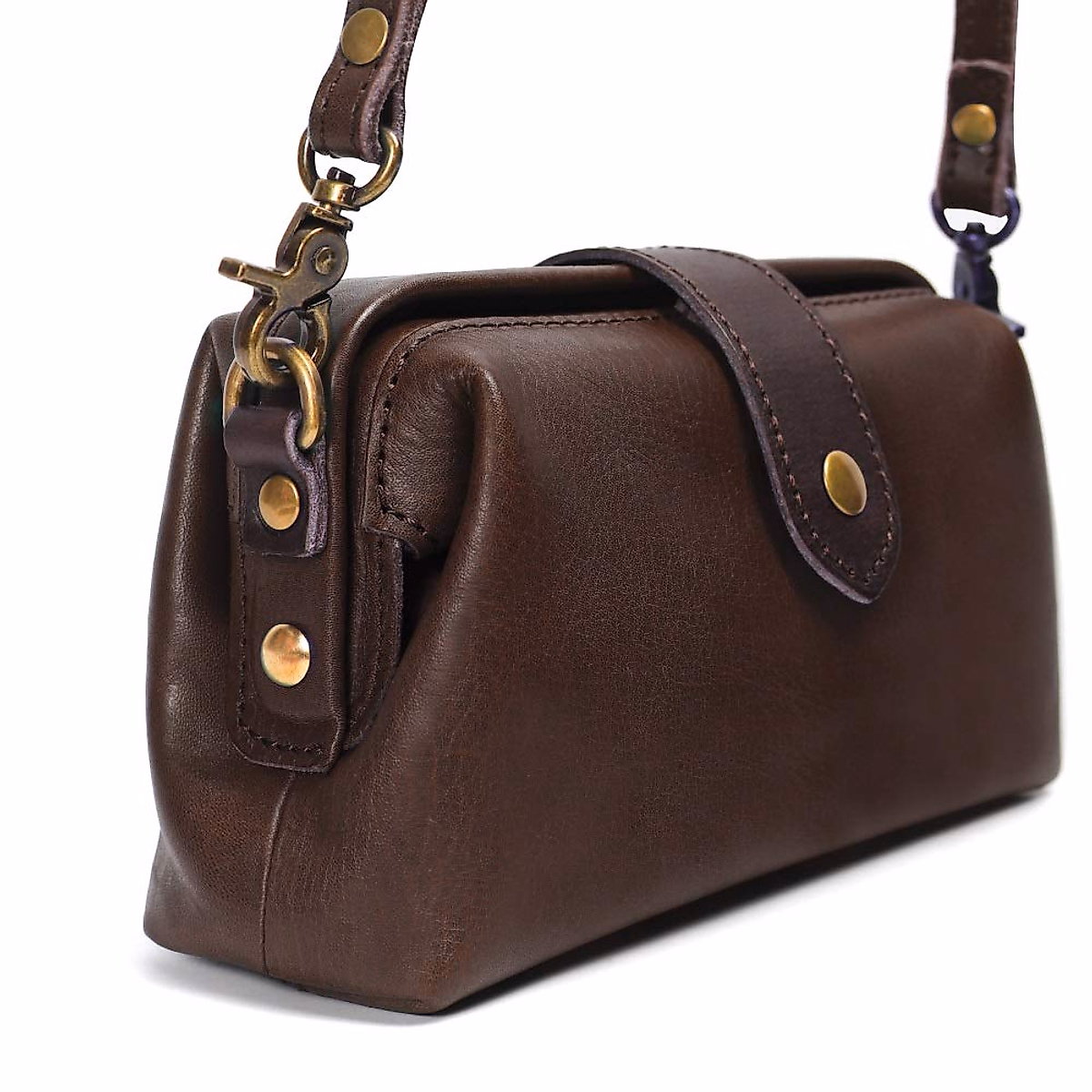 Top-Handle Bags Leather Crossbody Bags for Women Shoulder Bags Handmade Phone Purse Handbags Vintage Small Nice Little Messenger Bag, Coffee