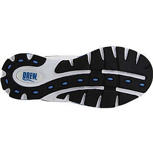 Drew Shoe Women's Athena, White/Blue, 7.5 WW US