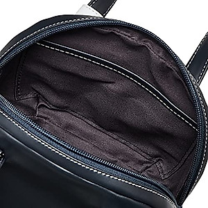 Kitamura Z-0560 Detachable Shoulder Belt 2-Way Handbag, Dark Blue/White Stitching [Navy] 10901