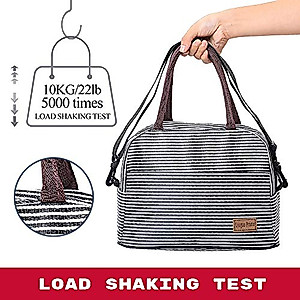 Lunch Bag Large Insulated Lunch Bags for Women Men Cooler Tote Bag Adult Lunch Box Organizer Holder Container with Removable Shoulder Strap