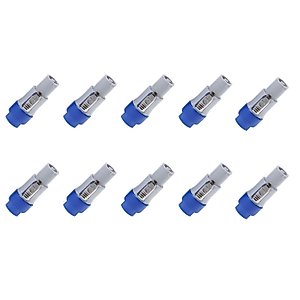 HUMARH 10-Pack Replacement Grey Power-Out Rated 20A / 250V AC Connector Cable Plug for NAC3FCB PowerCon