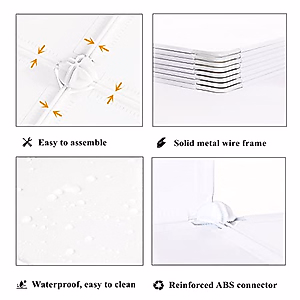 AWTATOS Cube Storage Organizer Modular Storage Cubes Bookshelf Stackable Closet Storage Shelves DIY Plastic 9 Cube Organizer Shelving, Ideal Storage Solution for Bedroom, Home Office, White