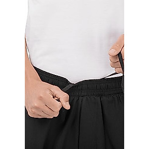 Chef Works Men's Better Built Baggy Chef Pants, Black, Large
