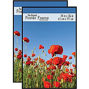 MCS Original Poster Frame, Black, 24 x 36 Inch, Set of 2