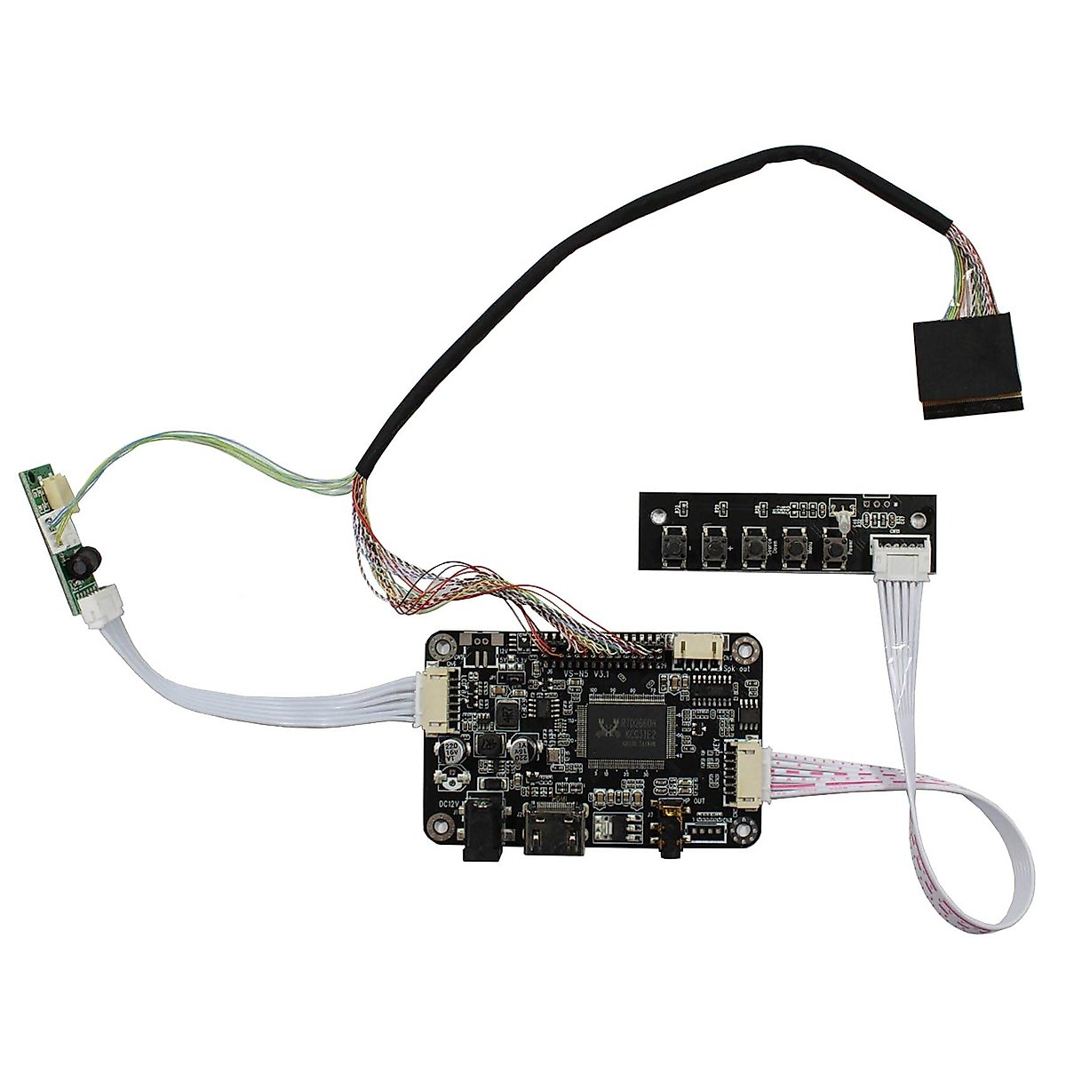 VSDISPLAY HD MI Audio LCD Controller Board VS-N5 V3 Work for 12.3 Inch 1920x720 HSD123KPW1-A30 HSD123KPW2-D10 LVDS Interface LCD Screen