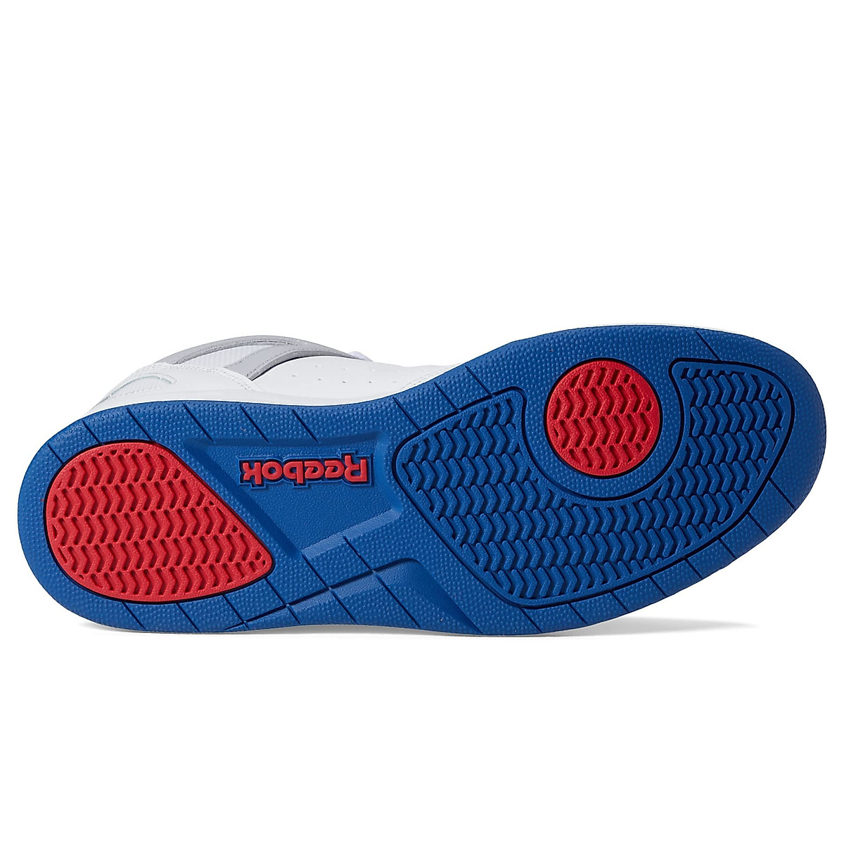 Reebok Unisex BB4590 High Top Basketball Shoe, White/Vector Blue/Vector Red, 11 US Men