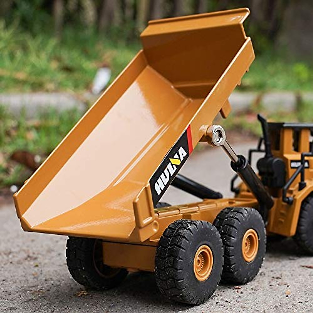 Gemini&Genius Rigid Articulated Dump Truck Six Wheels Heavy Duty Construction Site Vehicle Toys 1:50 Scale Diecast Site Dumper Collectible Alloy Model Engineering Toys for Kid and Decoration for House