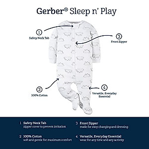 Gerber Baby Girls 2-Pack Sleep 'N Play Lavender 3-6 Months